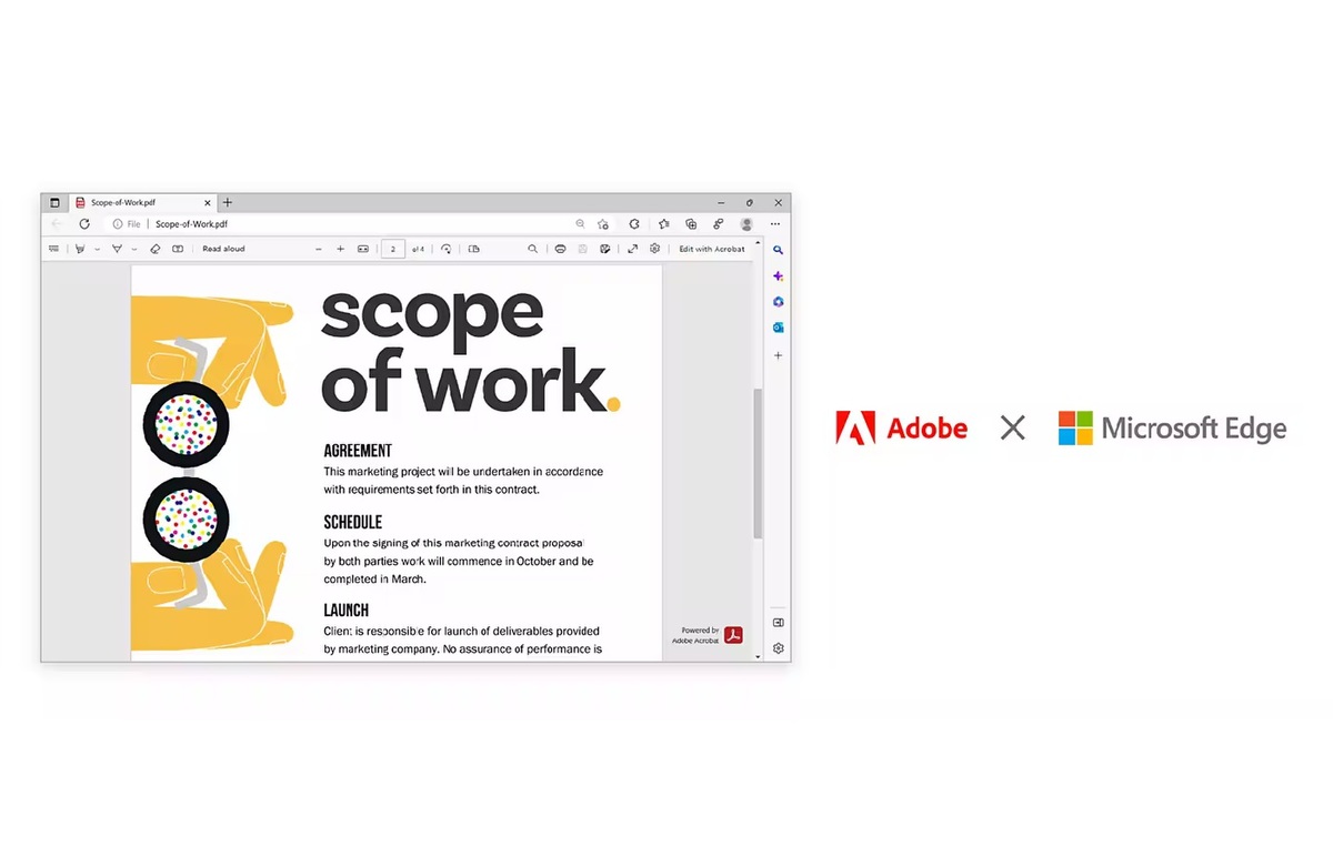 ASCII.jp：EdgeにAcrobatのPDFテクノロジーが統合 マイクロソフトとアドビが提携