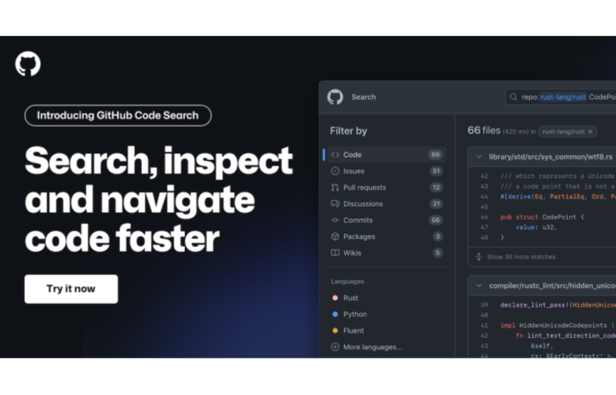 ASCII.jp：GitHub、コード検索とコードビュー&プッシュ保護の一般提供を開始