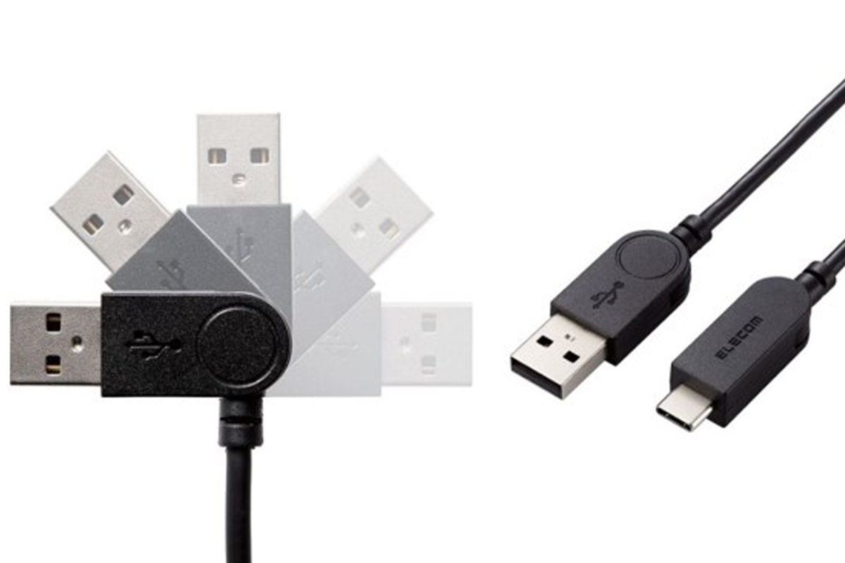ASCII.jp：プラグがスイングするので好きな角度で挿せるUSB Type-Cケーブル