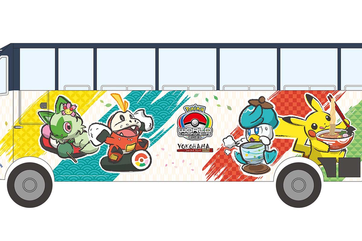 陸上と水上どちらも走る「スカイダック」がポケモンWCS2023デザインで運行！