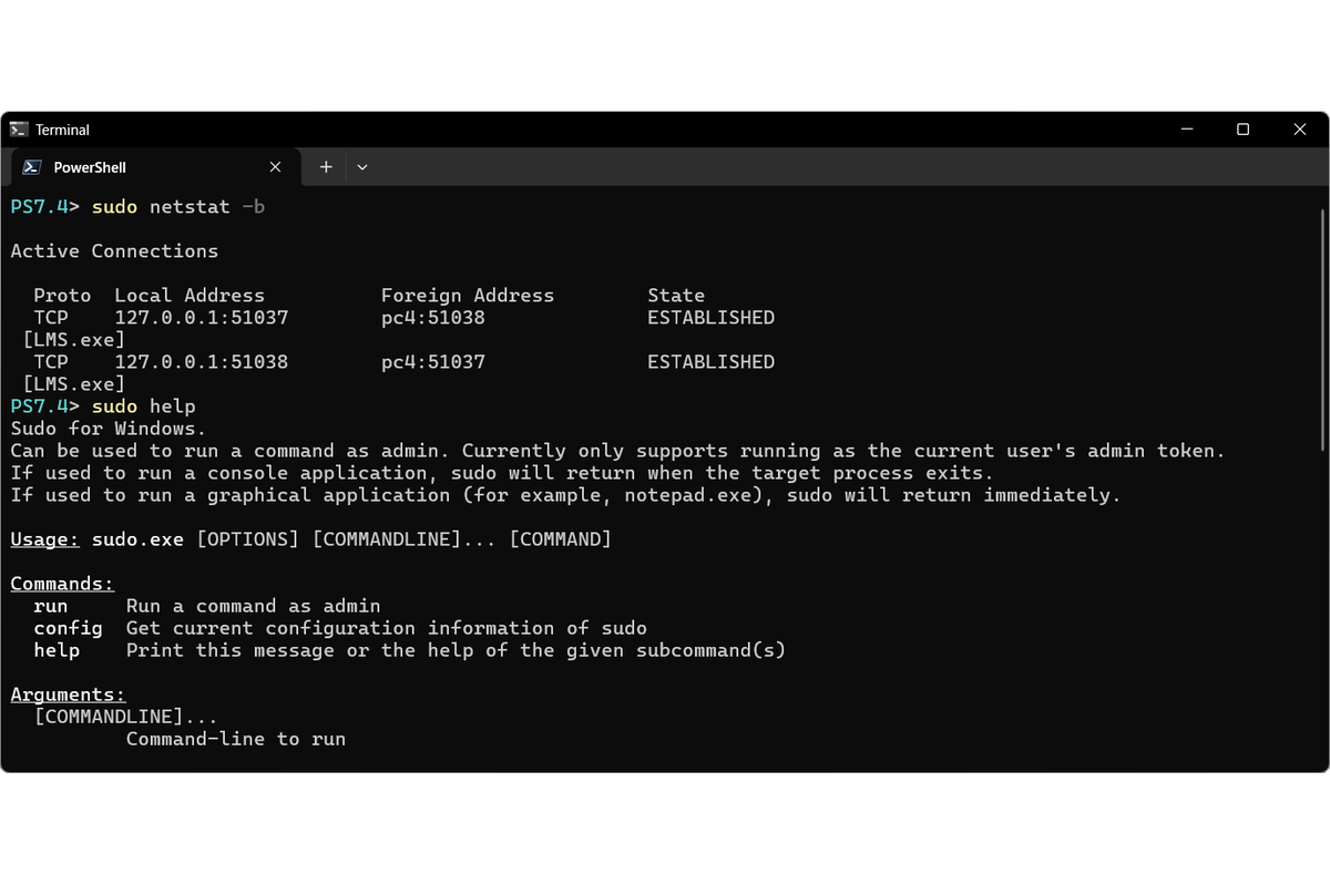 ASCII.jp：Windowsプレビュー版に搭載されたsudoを試す (2/2)