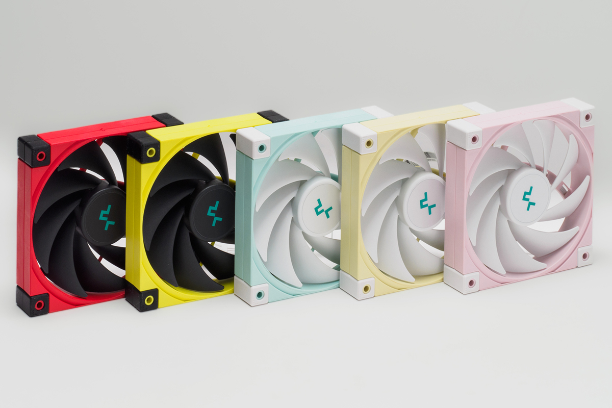 ASCII.jp：PC自作にパステルの時代来る？ 5色のファンをパステルPCケースに付けて眺めた
