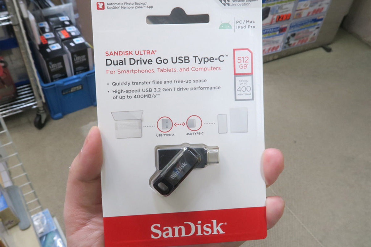 ASCII.jp：速度が向上したSanDiskのデュアルコネクターUSBメモリー「Dual Drive Go」