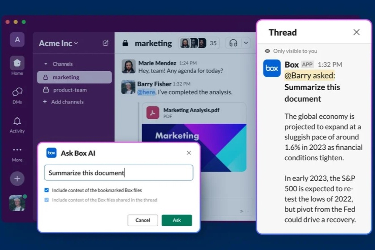 ASCII.jp：Slack内でBox AIが“無制限”で利用可能に ― Boxの最上位プランが対象