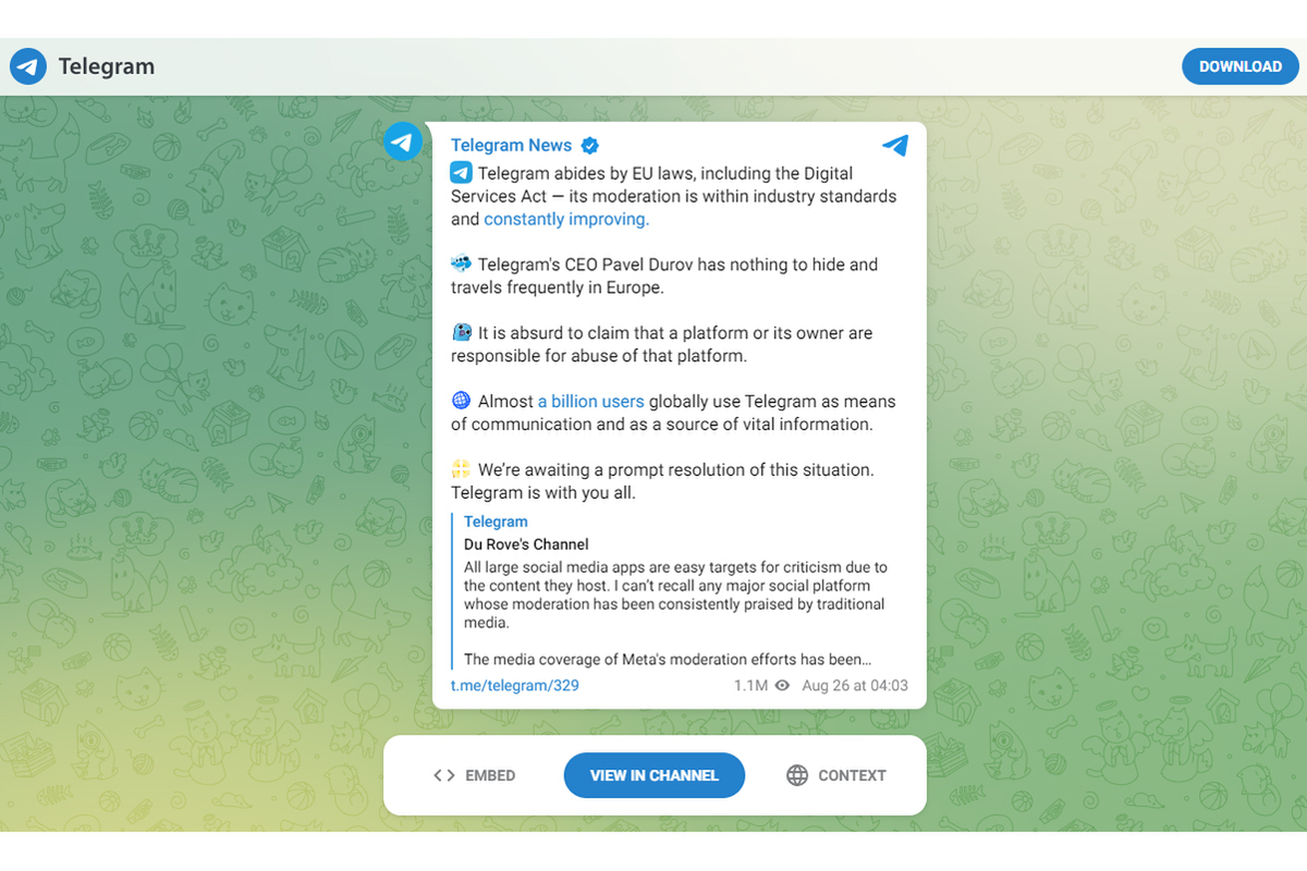 ASCII.jp：Telegramが声明発表「悪用の責任はすべてCEOが背負うべき？」