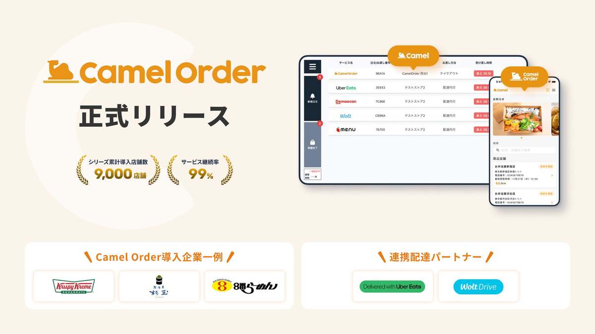 フードデリバリーの利益率を改善。「Camel Order」が正式リリース : - ASCII STARTUP